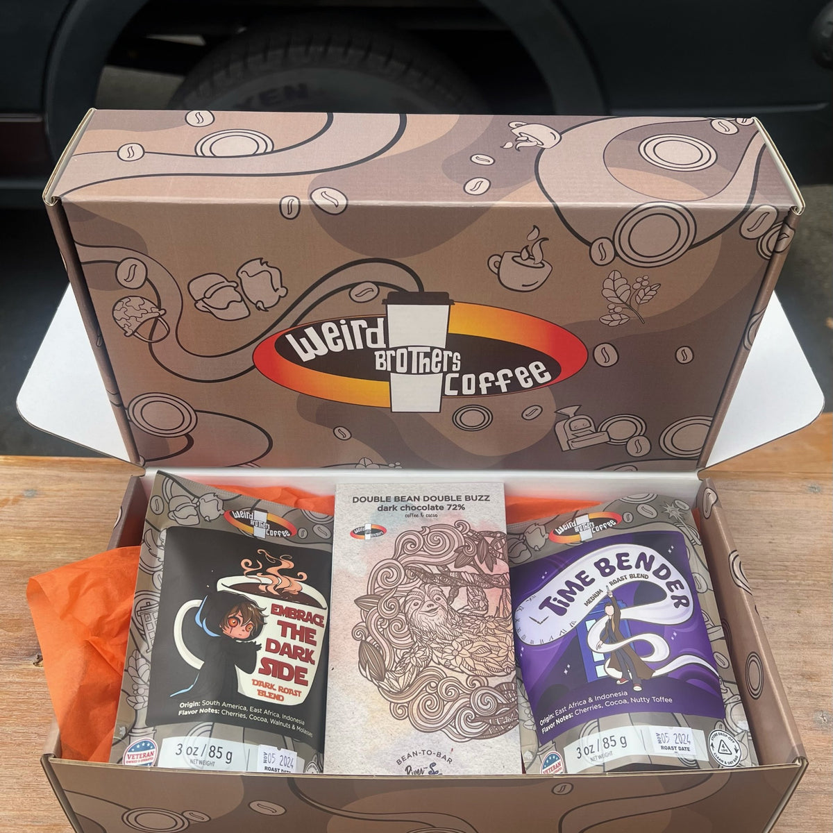 $25 Weird Bros Gift Box – Weird Brothers Coffee